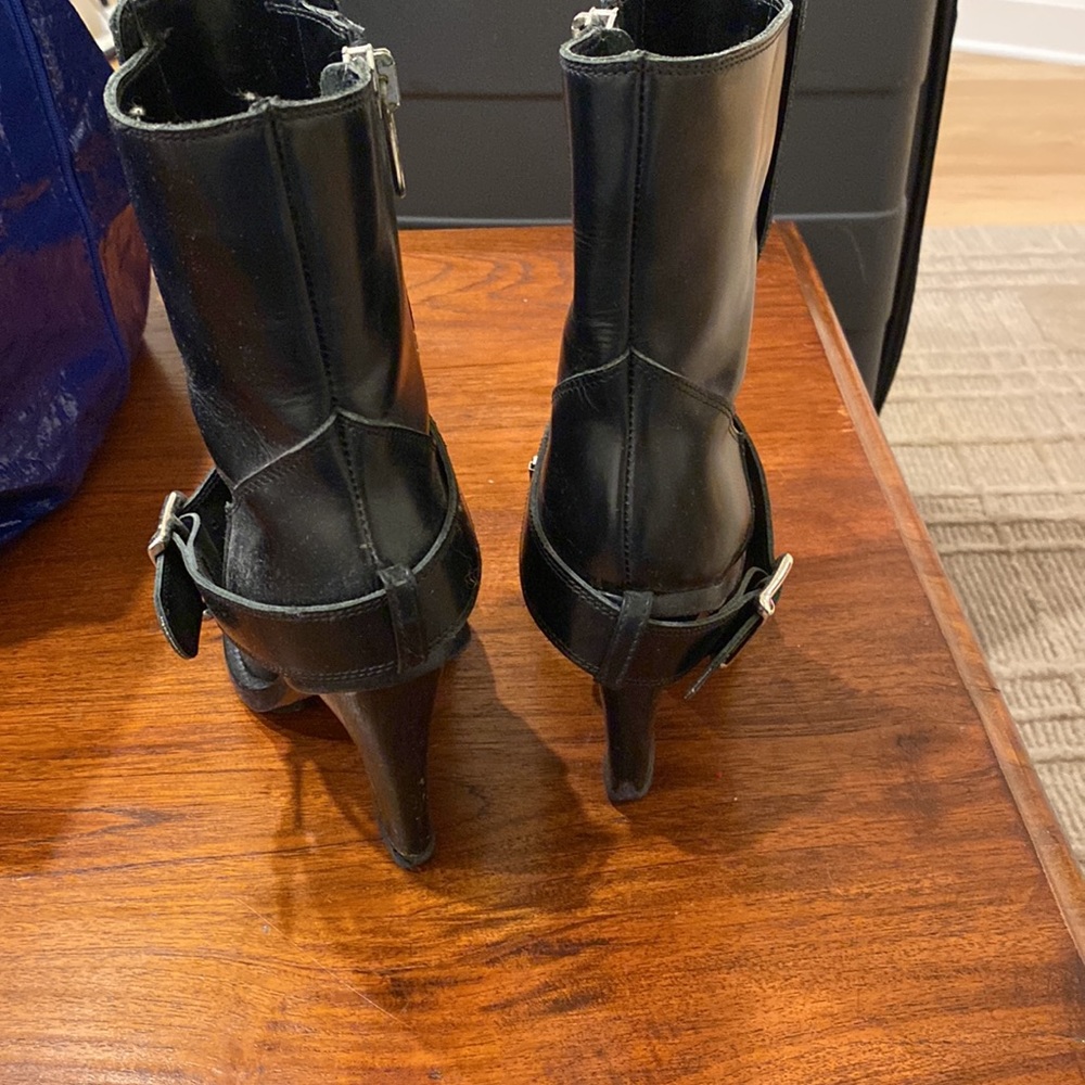 Chloe Heel Motorcycle Bootie - Gem